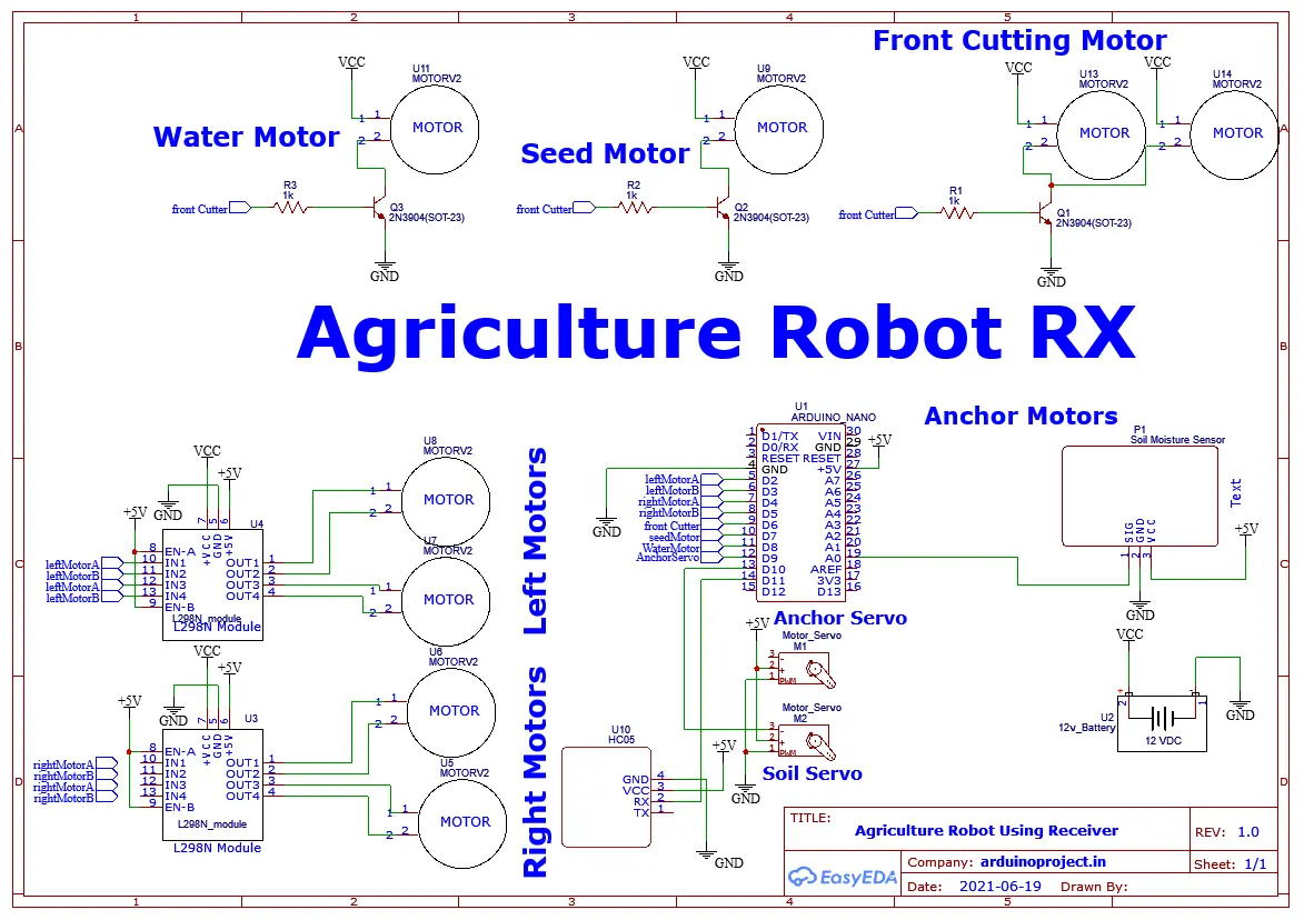 Agriculture Robot Using Arduino Nano – projectiot